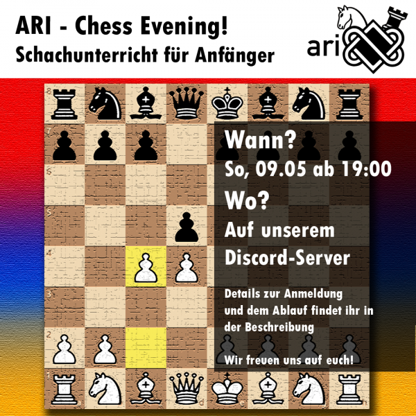 ARI – Chess Evening, Schachunterricht Mai 2021 – ARI